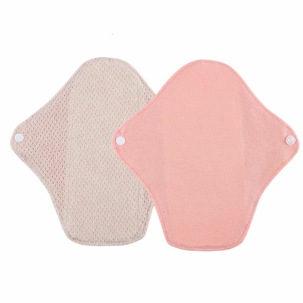 Мягкие хлопковые тканевые менструальные прокладки, многоразовые стирабельные гигиенические прокладки для мам, Коралловый порошок