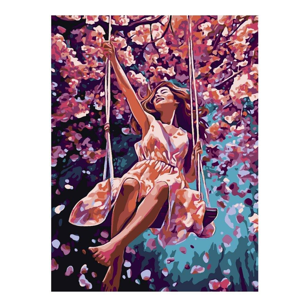 Картина по номерам Lori "Весеннее настроение" на подрамнике, 30х40 см, холст с красками и лаком для творчества