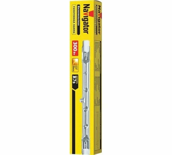 Галогенная лампа Navigator 94 220 J117мм 300Вт линейная R7s 2900К 230В 2000h 10 шт