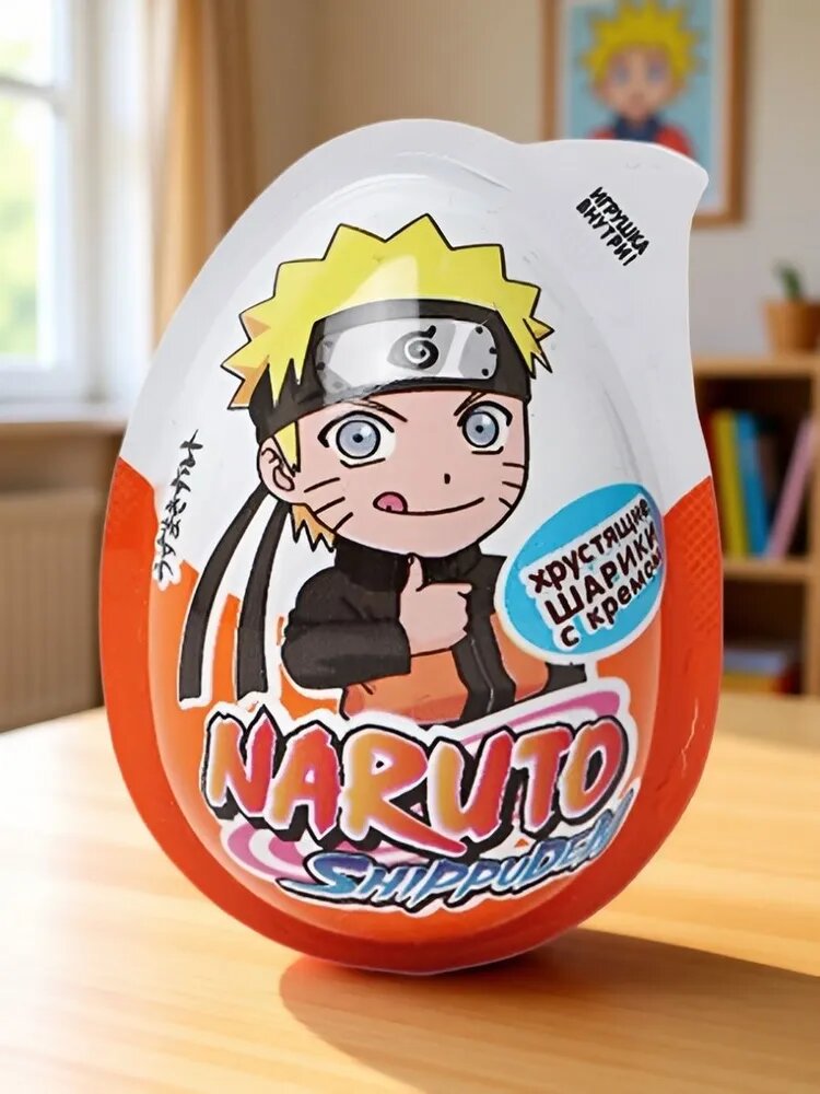 Яйцо шоколадное с коллекционной игрушкой Naruto Shippuden 15 г