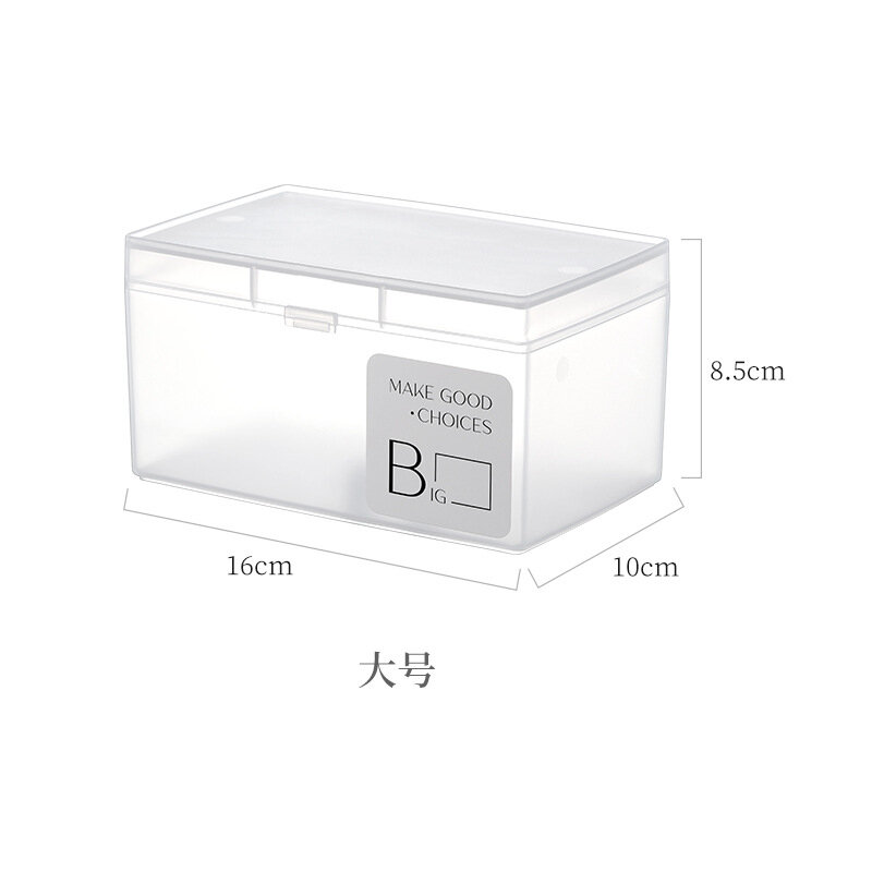 Большой флип-топ матовый органайзер с прозрачной крышкой, прочный пластик, идеально подходит для хранения карт