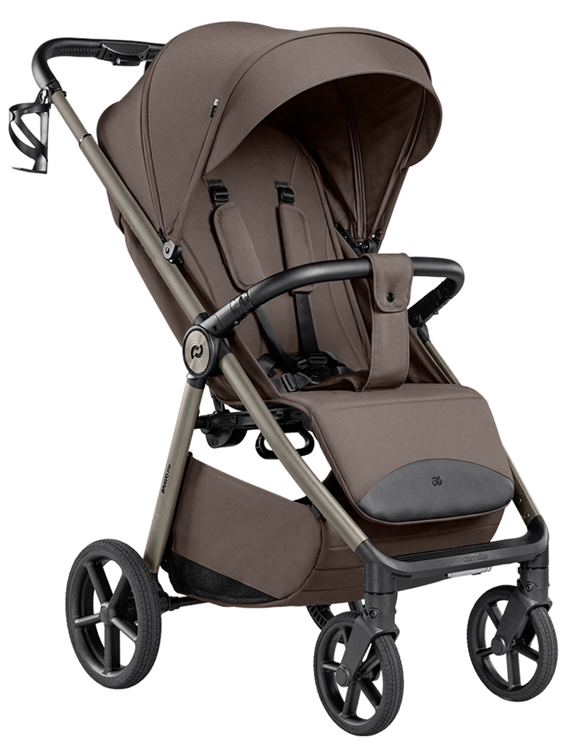 Коляска прогулочная CARRELLO Bravo lite CRL-5529, коричневый (Derby Brown) 2026, LED-фонарь