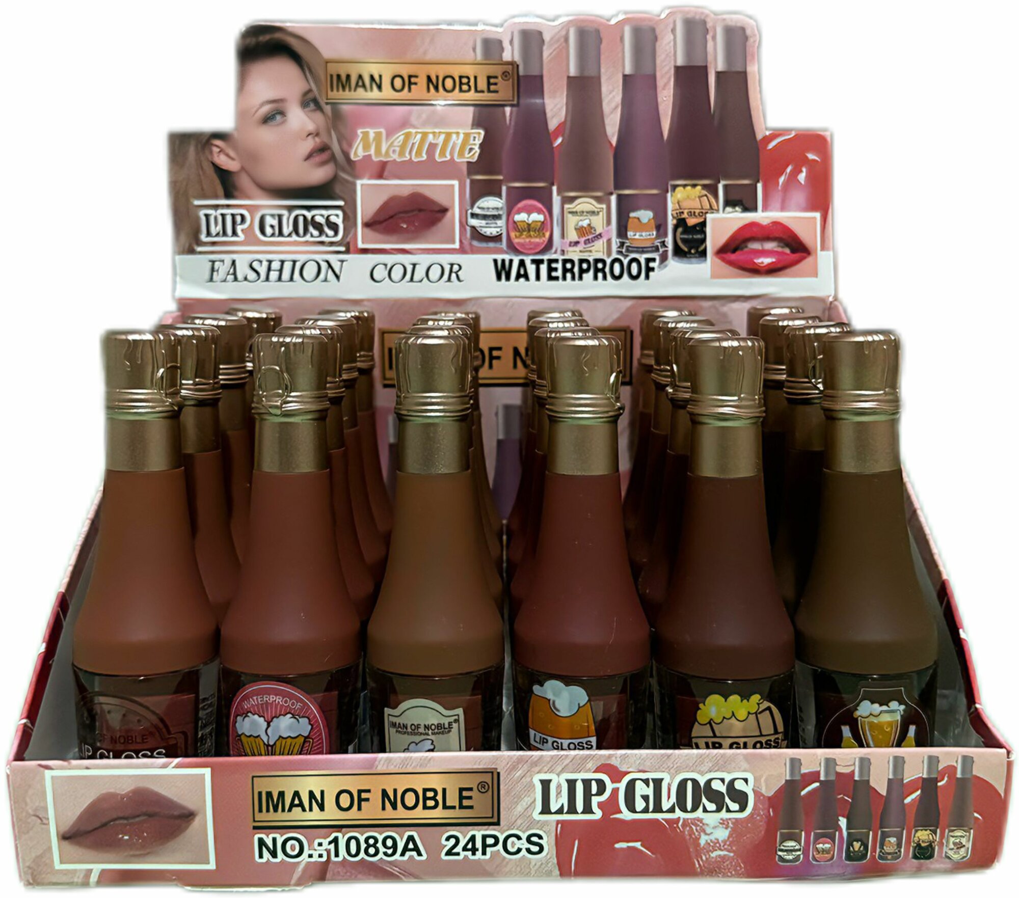 Тинт Блеск для Губ с кисточкой Водостойкий 12 г, 1 шт случайный вкус