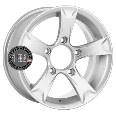 Диск автомобильный литой K&K Триал (КС621) 15x6.5 5x139.7 et5 dia110.1 Сильвер