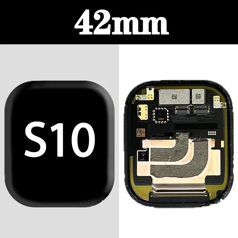OLED-дисплей для Apple Watch Series 1, 2, 3, 4, 5, 6, SE, 7, сенсорный экран, Series-S10 42mm
