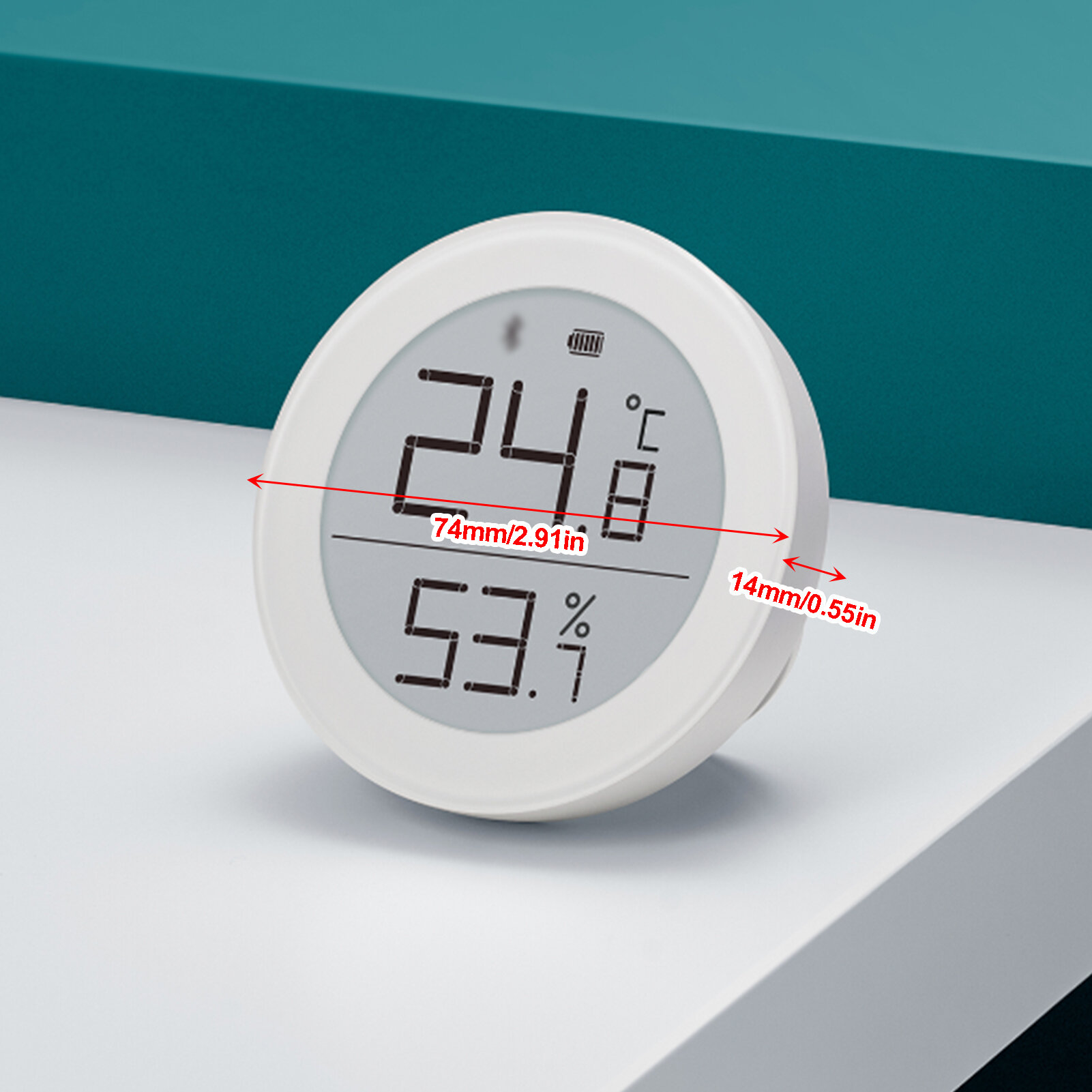 Датчик температуры и влажности Matter с E-ink дисплеем для умного дома