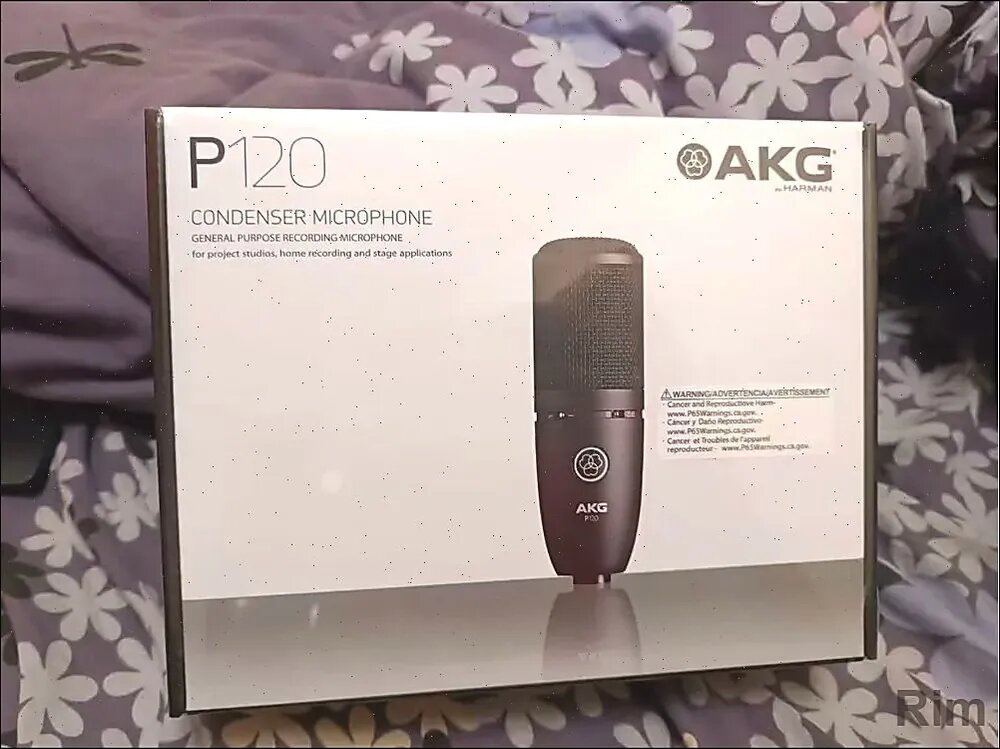 Микрофон AKG P120 студийный, серый, для записи вокала и инструментов, конденсаторный — фото 1