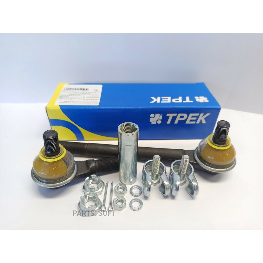 Трек TA70103 Наконечник тяги рулевой ВАЗ 2101-2107 правый (длинный+короткий) "Чемпион" с крепежом и скруткой