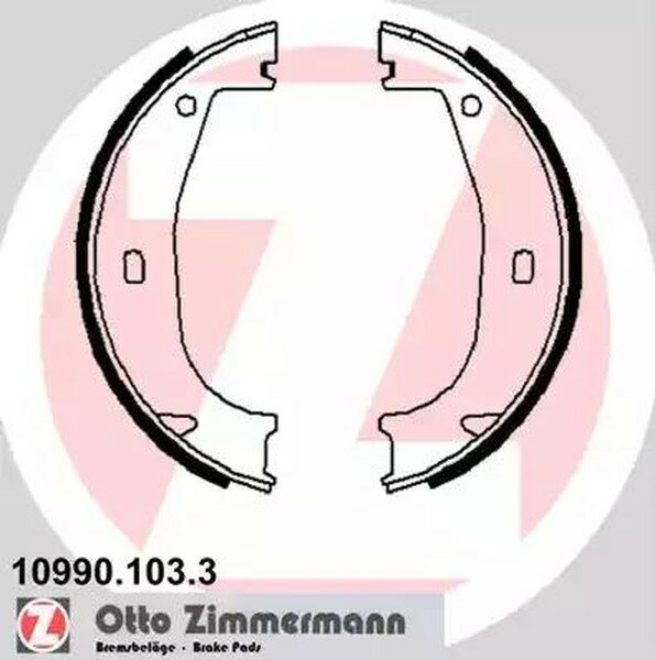 Колодки тормозные барабанные ZIMMERMANN 10990.103.3 Bmw
