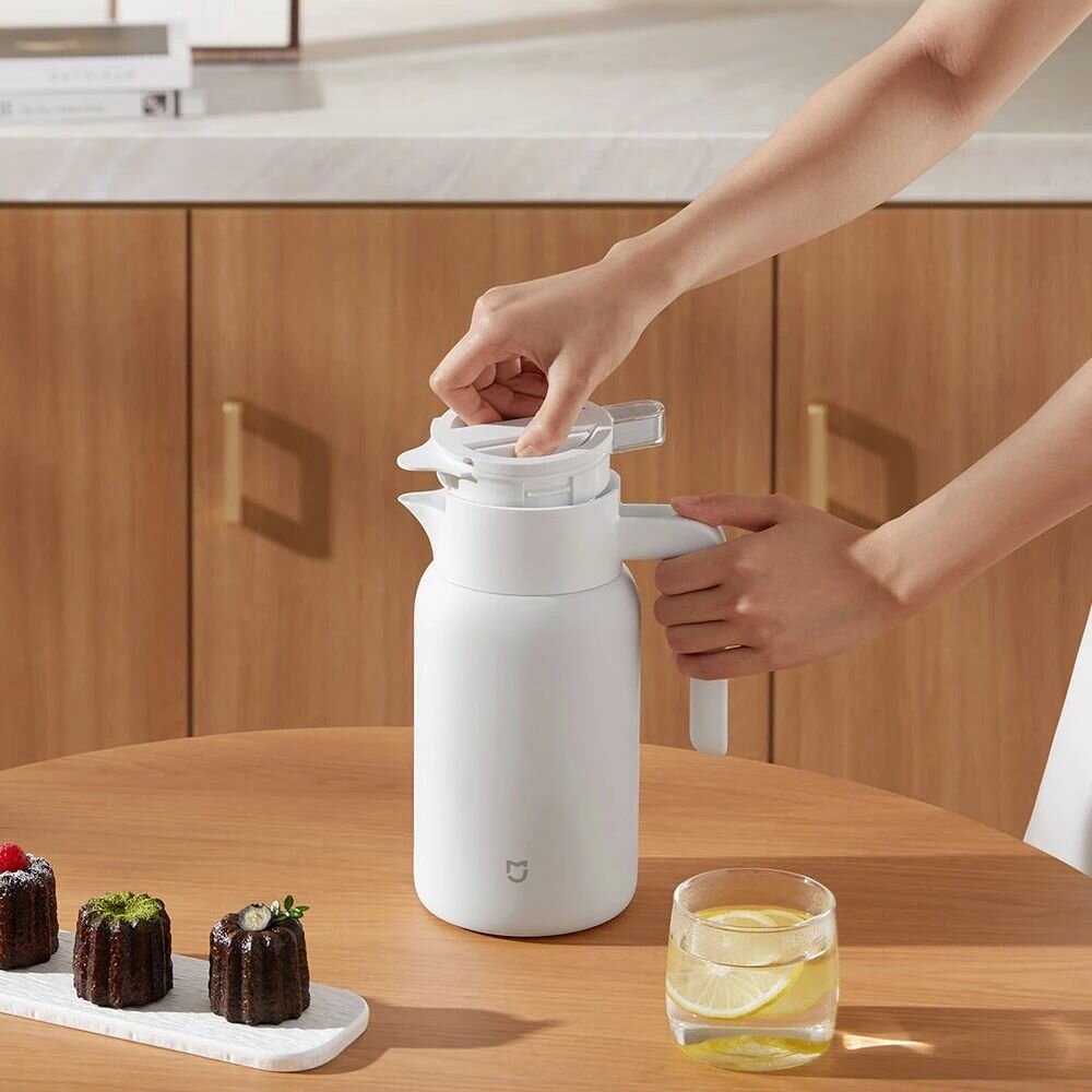 Термокувшин "Xiaomi Mijia Kettle", сталь, пластик, 1,5 л, белый