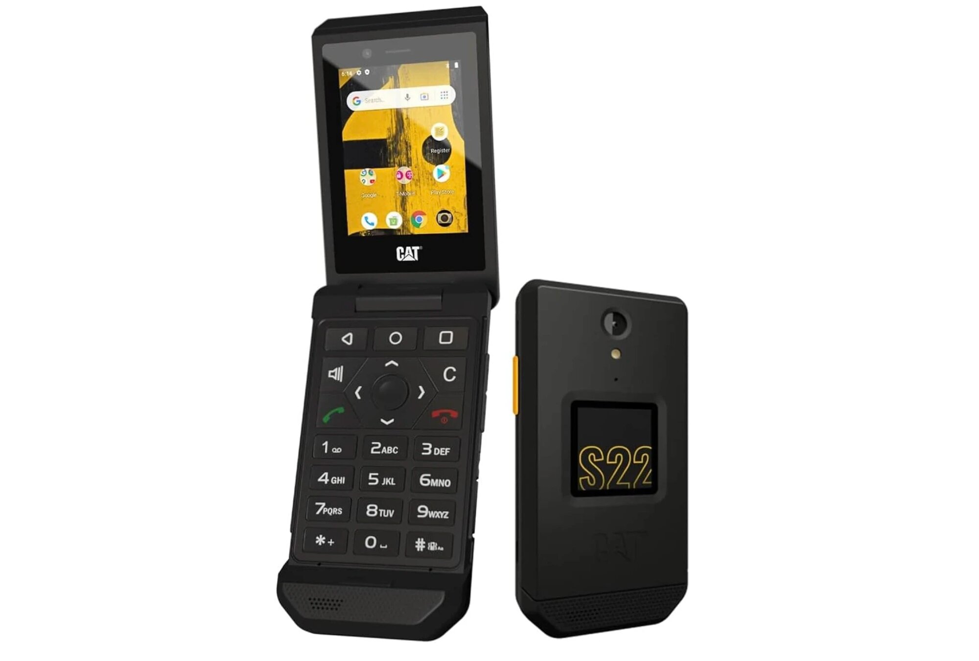 Смартфон Caterpillar S22 Flip, раскладушка, экран 2.8", 16ГБ, 2ГБ