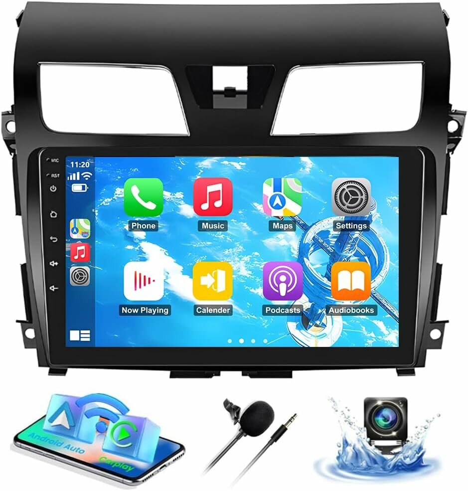 10-дюймовая автомобильная стереосистема для Nissan Altima 2013 2014 2015 Andriod 13, 2 + 32 ГБ для беспроводной связи