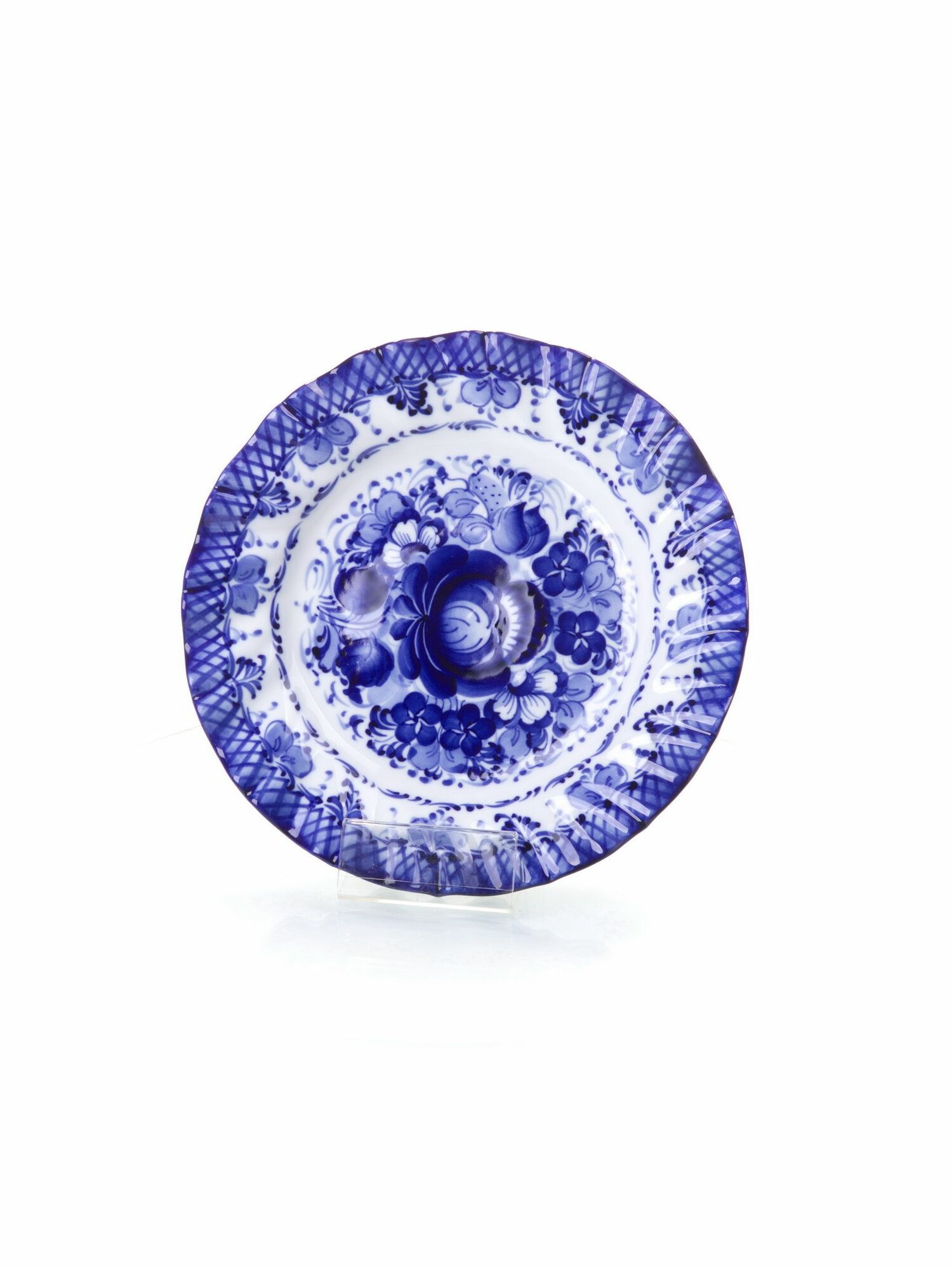 Тарелка из фарфора декоративная, 20 см.