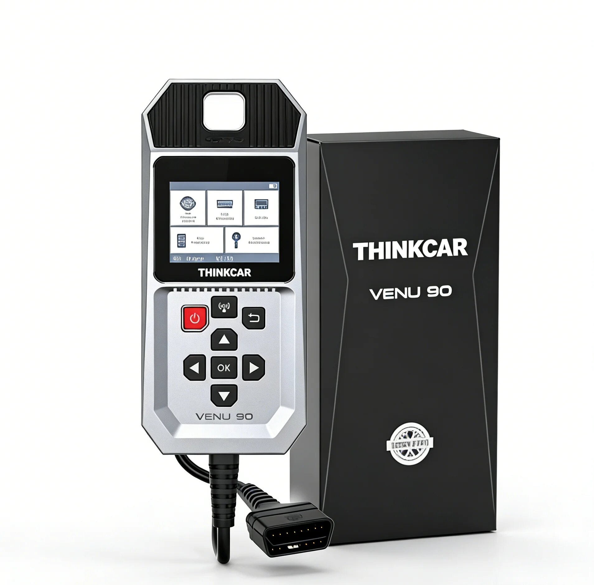 Диагностический сканер THINKCAR VENU 90 TPMS для измерения давления в шинах, 315/433 МГц, двухчастотный, OBD2, бесплатное обновление для 98% автомобилей