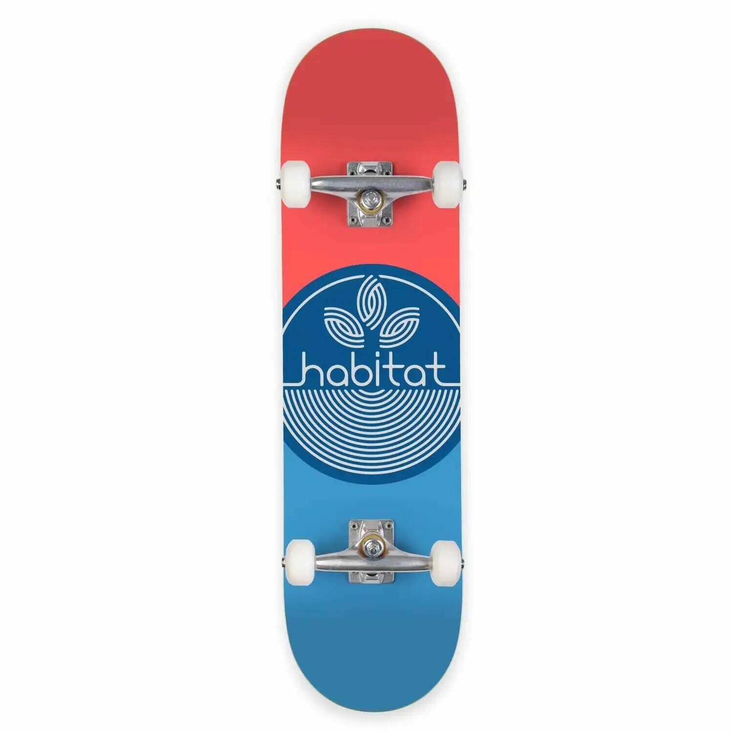 DECATHLON скейтборд Habitat Skateboards Leaf Dot, синий, ширина 19.7 см, длина 80.3 см