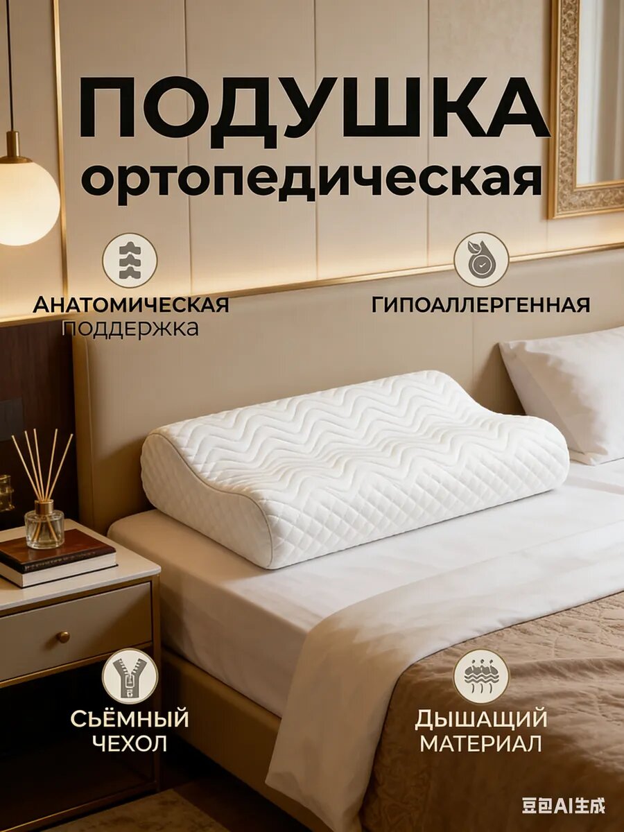 Ортопедическая подушка для сна HEALTHY SLEEP