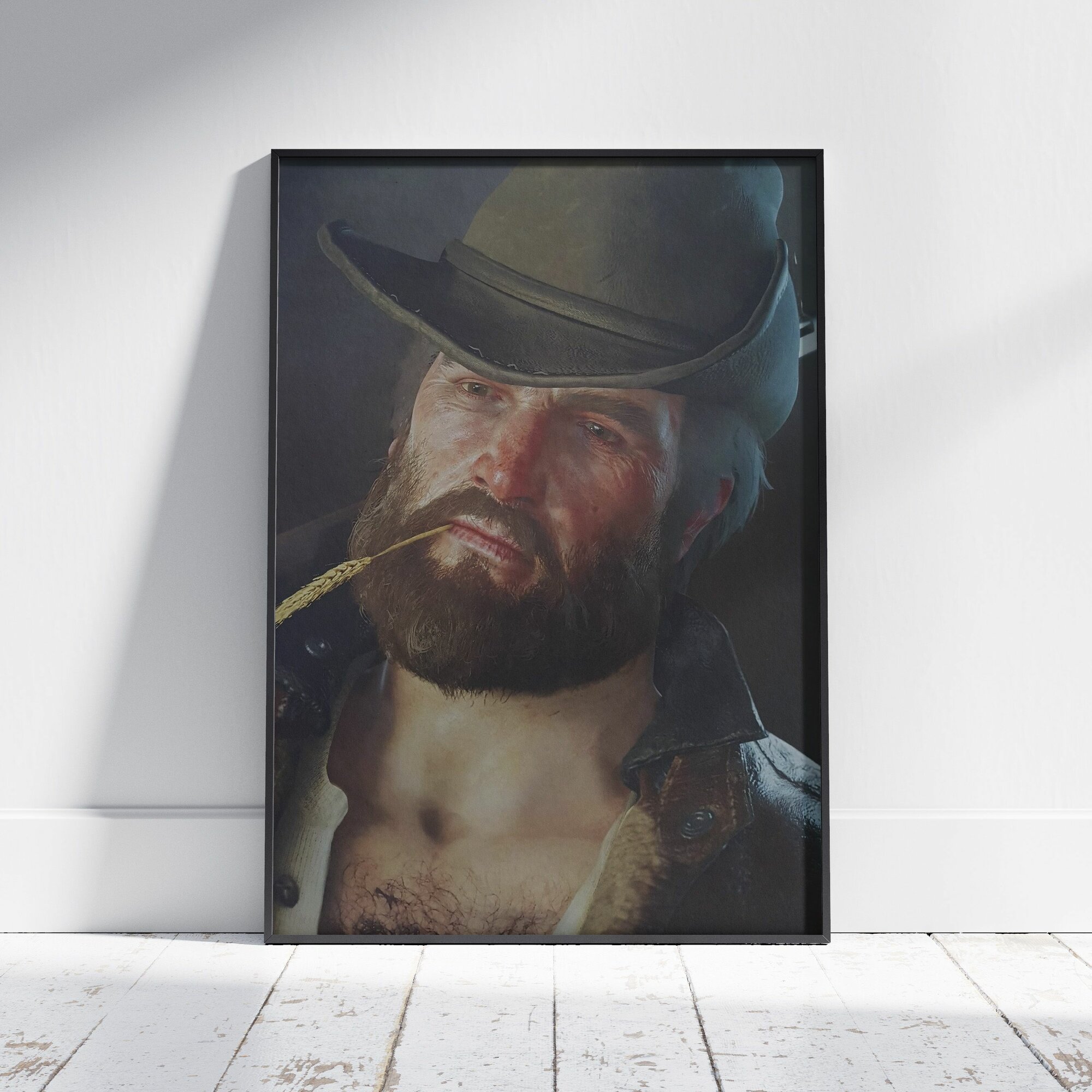 Плакат на стену для интерьера Red Dead Redemption 2 (Билл Уильямсон 3) - Постер по игре формата А4 (21x30 см)