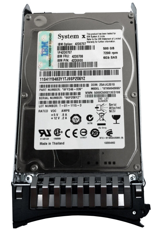 Жесткий диск IBM 42D0800 500Gb SAS 2,5" HDD