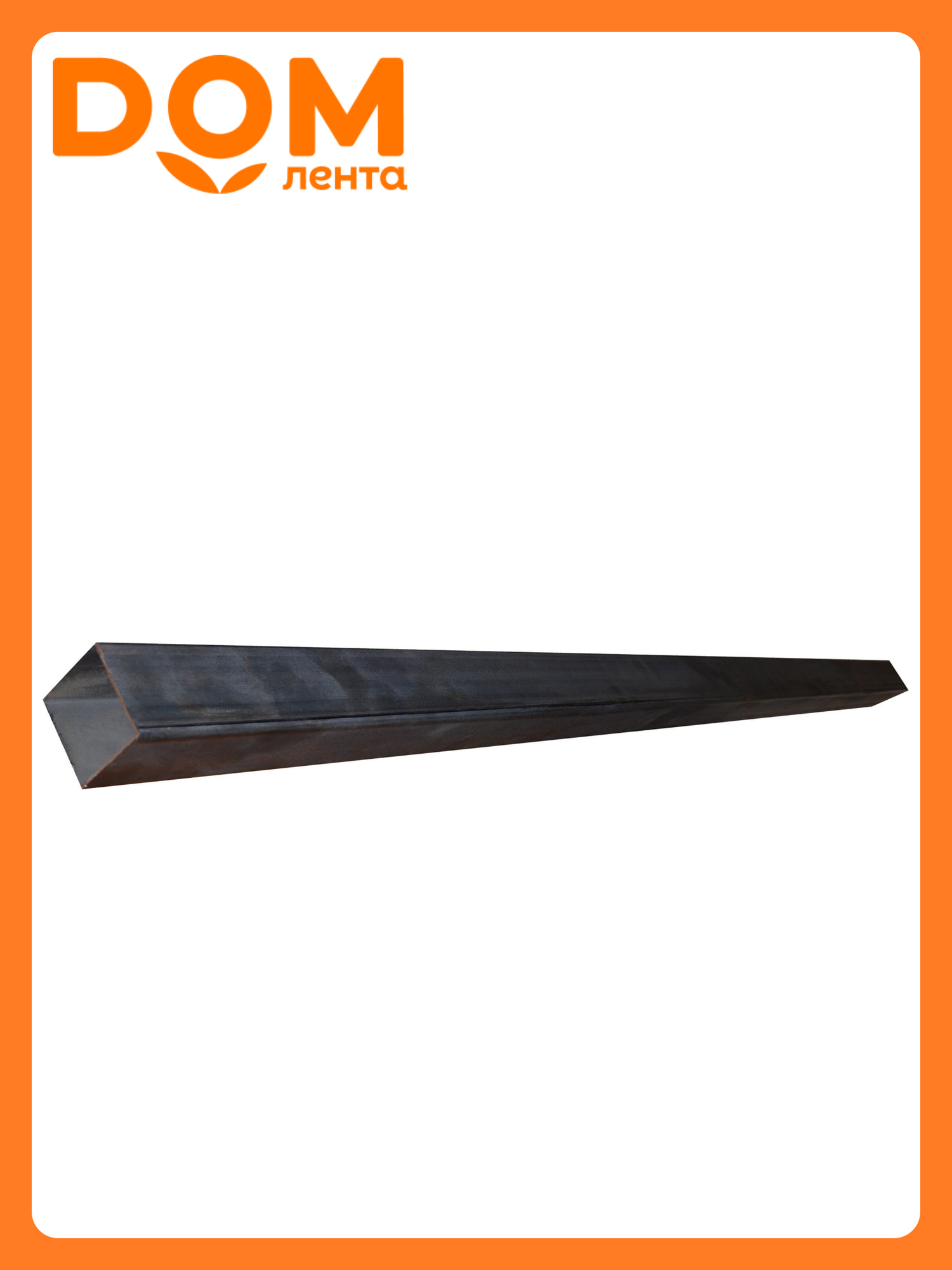 Труба Таврос, сталь, профильная, прямоугольная, 40x20x3000мм