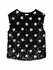 Топ Dries Van Noten Embroidered polka-dot silk top, размер 40, черный