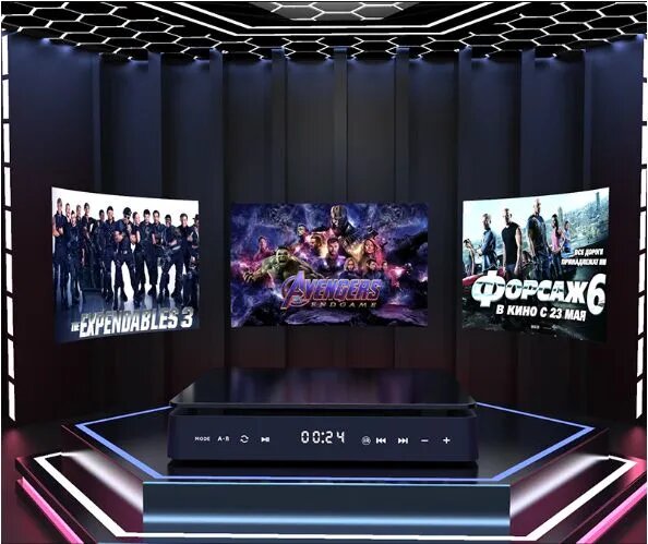 Портативный VCD-плеер 1080P HD для детских фильмов с HDMI, USB, повтором A-B