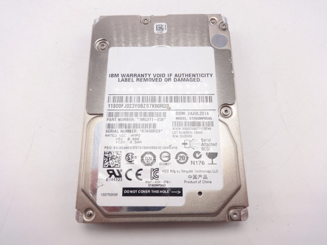 Жесткий диск Seagate ST300MP0045 300Gb SAS 2,5" HDD