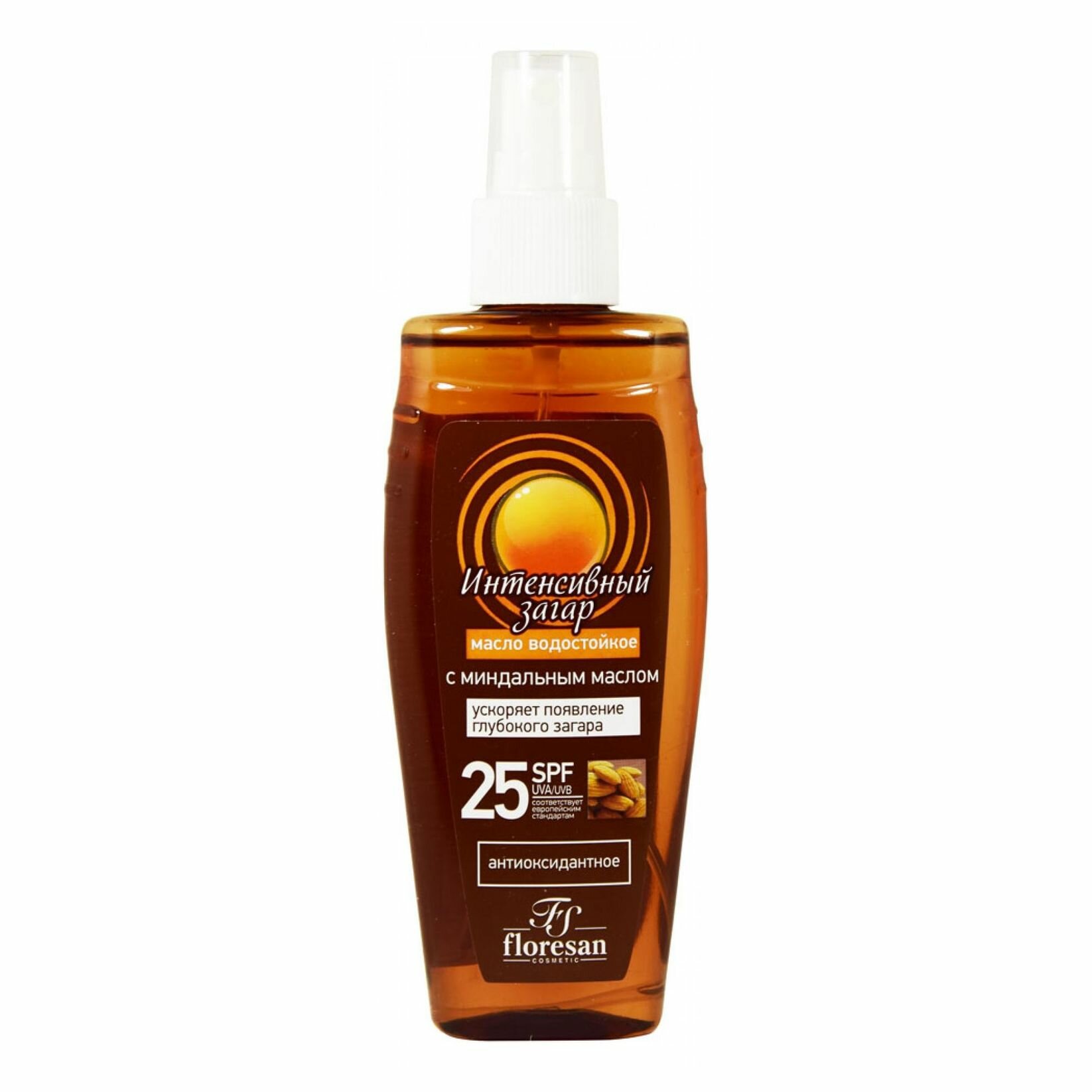 Масло Floresan Интенсивный загар для тела 25 SPF 150 мл