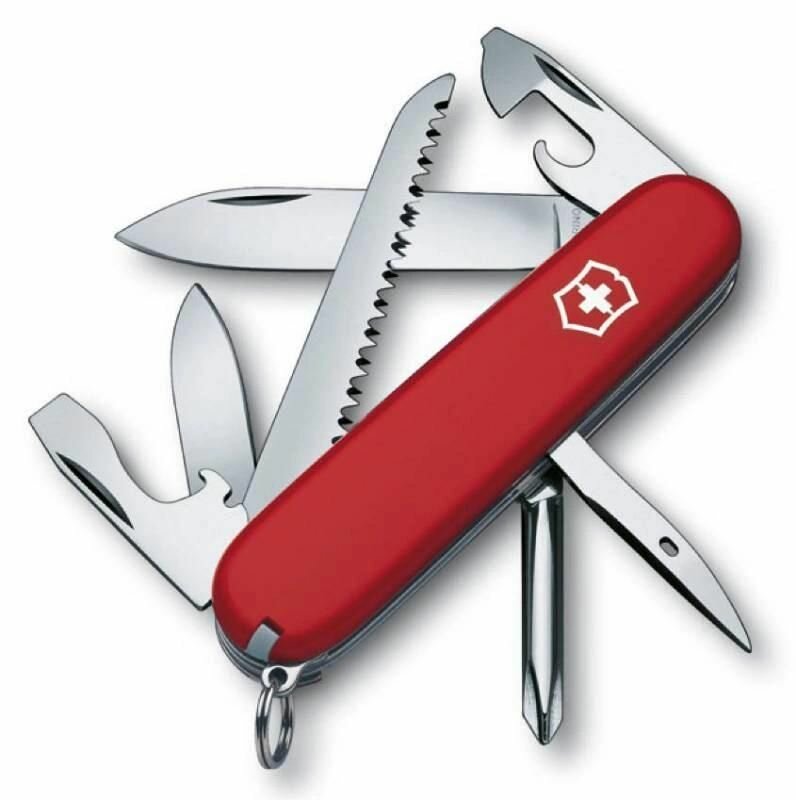 Нож перочинный VICTORINOX Hiker 91 мм, 13 функций, красный (1,4613)