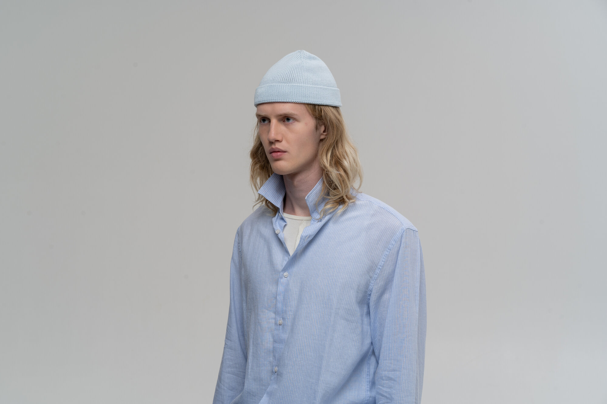 Шапка-бини Check Ya Head для мужчин и женщин, размер ONESIZE, светло-голубой — фото 1