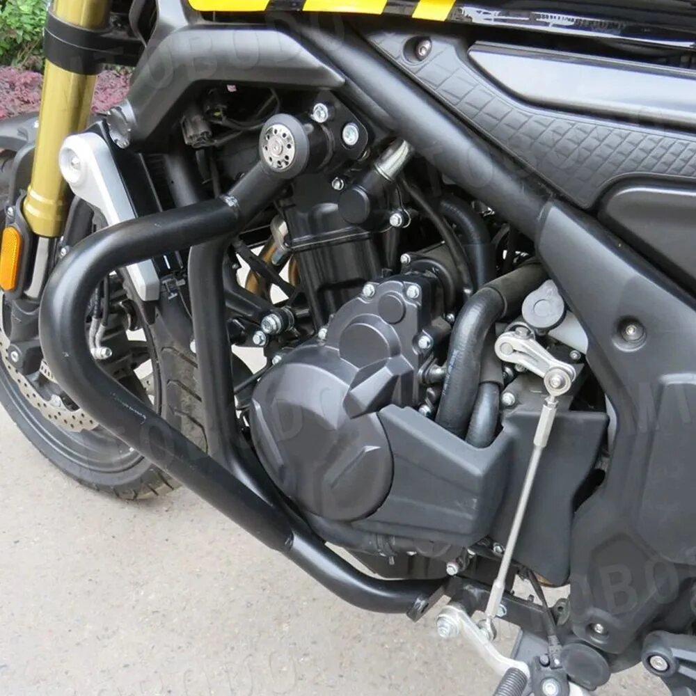 Бампер для мотоцикла для LONCIN VOGE 525AC, защита от падения, металлический, черный — фото 1