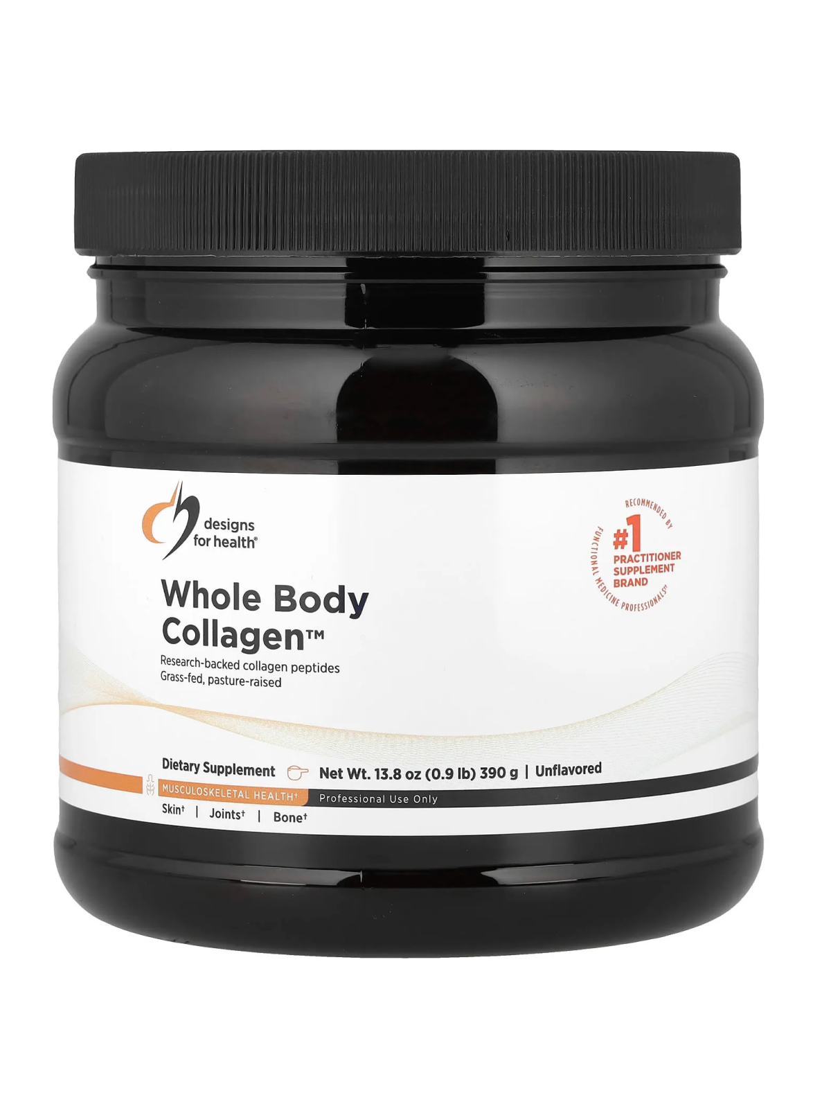 Коллаген пептидный, Whole Body Collagen, Designs for Health, 390 г