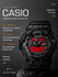 Наручные часы CASIO G-Shock, черный, бордовый, красный