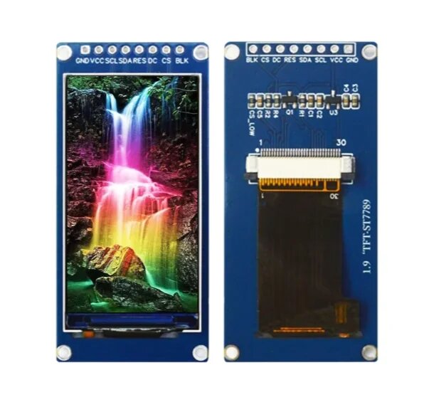 1 шт. новый 1,9-дюймовый IPS полноугольный TFT-экран ЖК-экран цветной дисплей модуль последовательного порта SPI высокой четкости 170x320