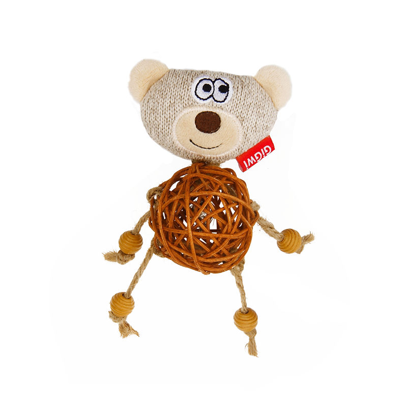 Свистящая игрушка для кошек с колокольчиком и пером, мяч из ротанга, игрушка для чавканья и царапанья, натуральный друг