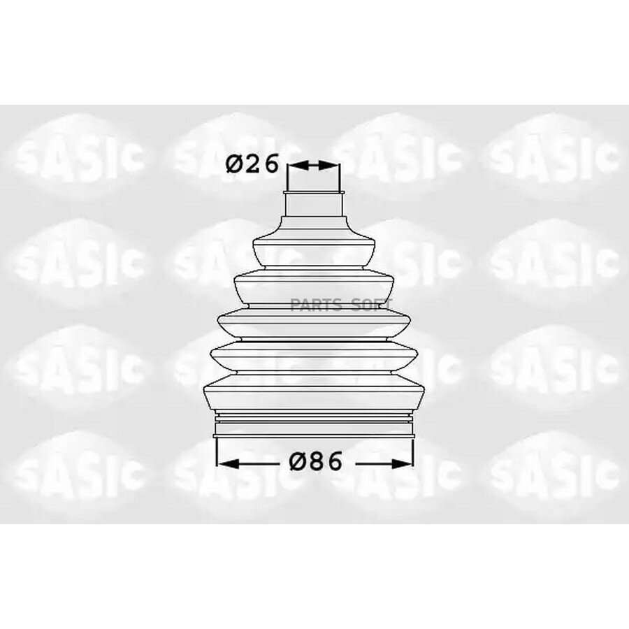 Пыльник шруса AUDI A4 I/A6 II/SKODA/VW PASSAT V 1.6-2.3 94-08 нар. SASIC 1906041
