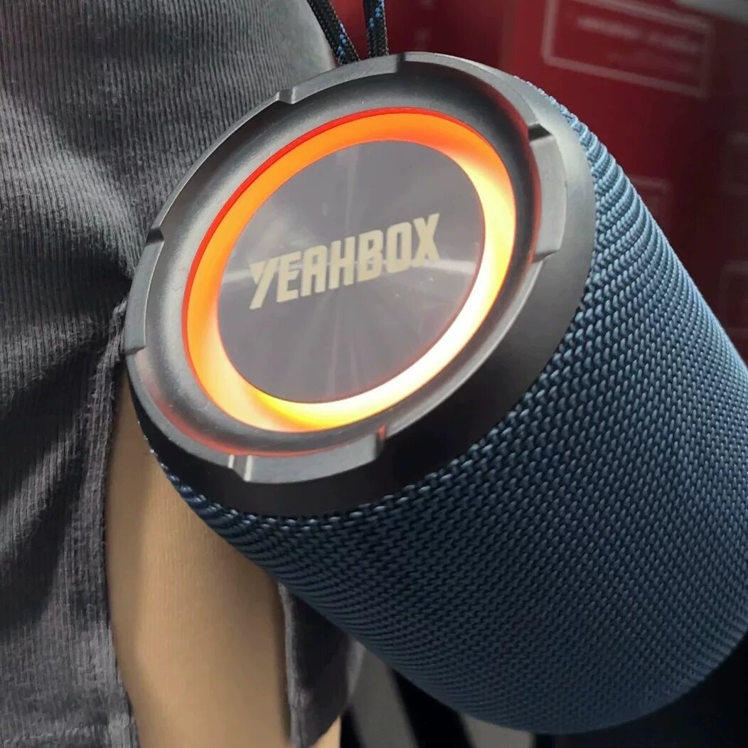 YEAHBOX-A8 Bluetooth-колонка 40 Вт, мощный сабвуфер, водонепроницаемая, высокая громкость, для активного отдыха на