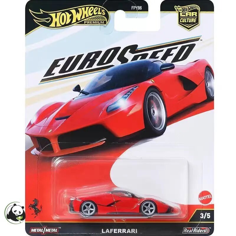 Hot Wheels Premium Car Culture Euro Speed ЛаФеррари 1:64 лимитированная серия, коллекционная модель машинки