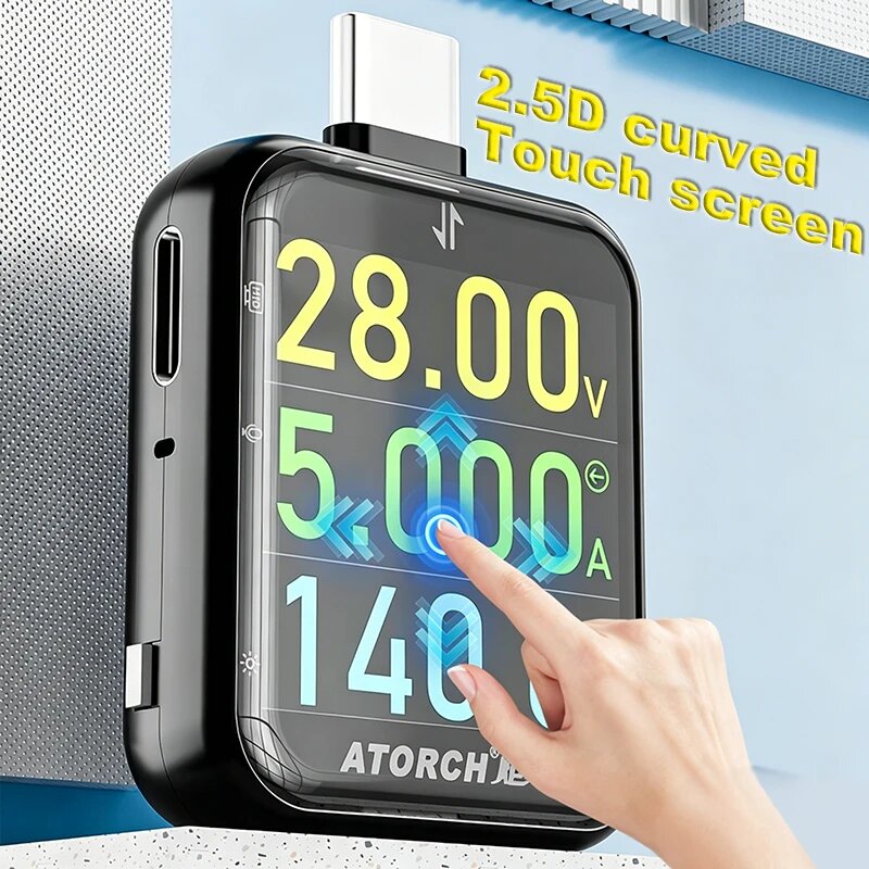 ATORCH T3 Black Full set + Test Line Resistance Load Device — фото 1
