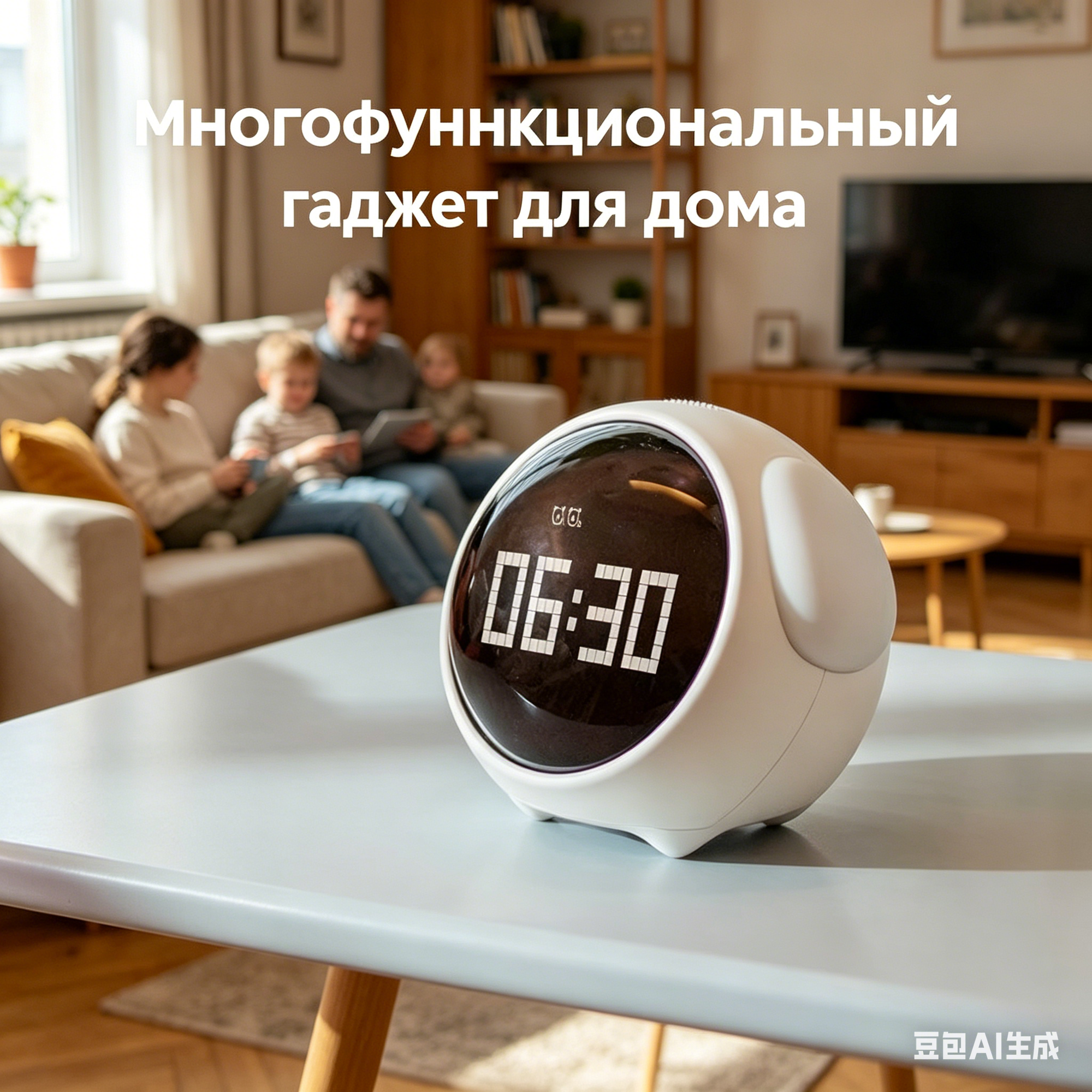 Будильник Smart expression ”pixel", силиконовый материал, бесшумный при ходьбе, светодиодная подсветка белого цвета