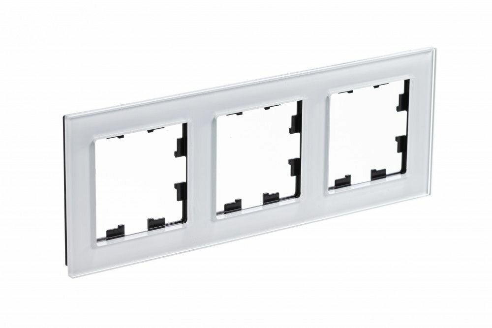 Рамка 3-постовая Шнайдер Systeme (Schneider) Electric AtlasDesign Nature органическое стекло цвет белый ATN320103