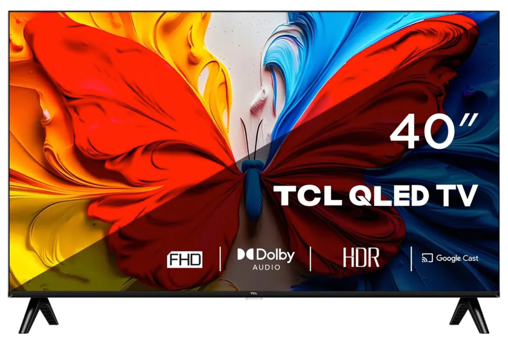 Телевизор TCL 40" QLED FHD 40S5K, черный