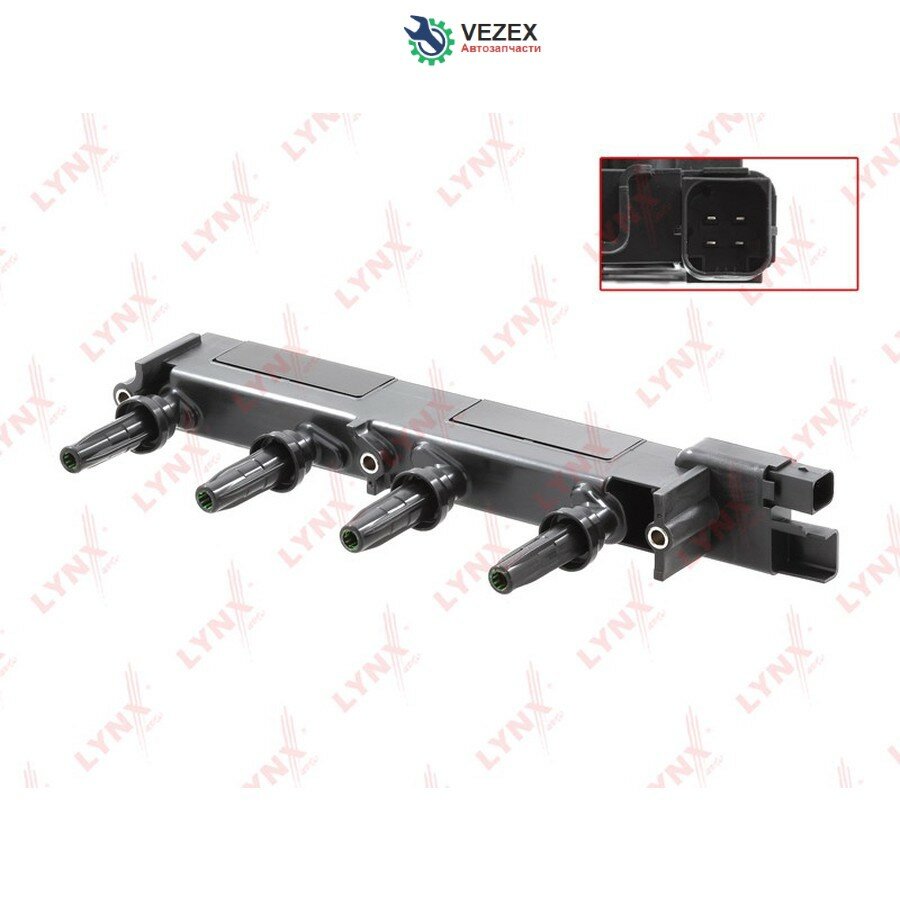 LYNXAUTO SPL1028 катушка зажигания! 12V\ Citroen C4/C5/C8, Peugeot 206/207/307/406/607 1.8/2.0i 00>