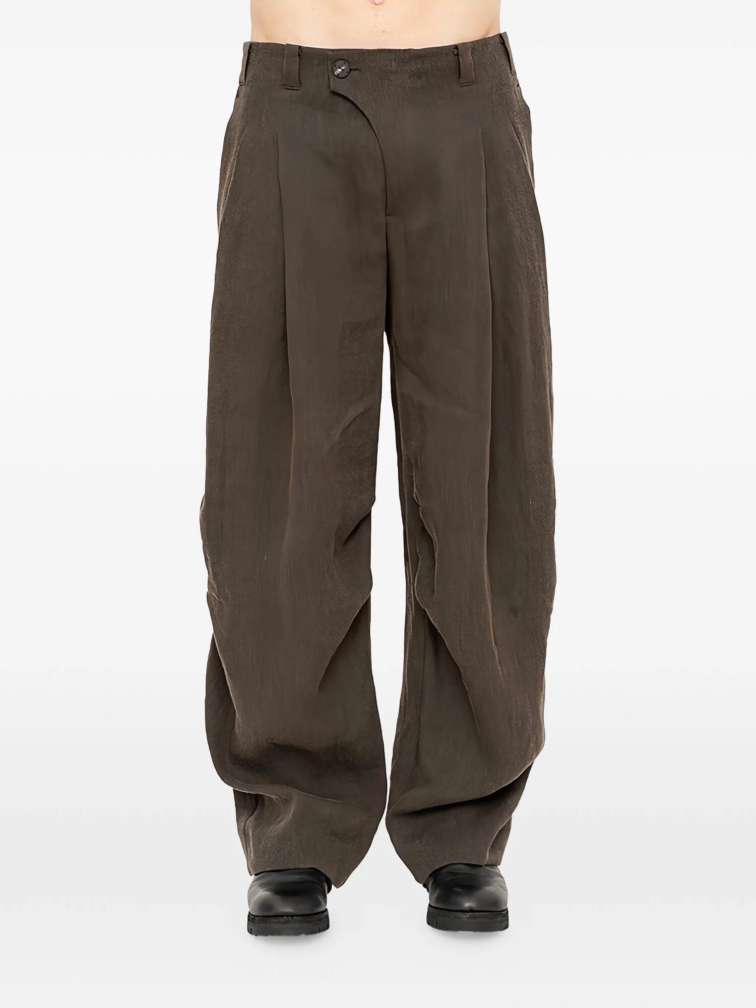 Брюки Pleated wide-leg trousers