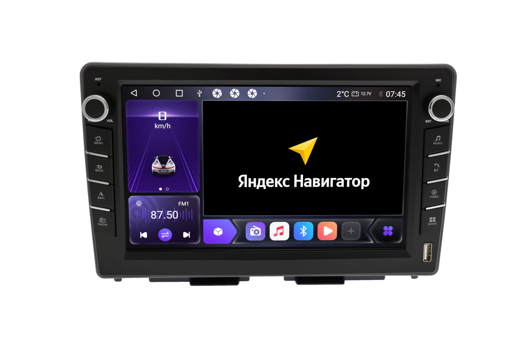 Штатная магнитола Лада Искра (Lada Iskra) 2024+ Wide Media MT1451QU-4/32B