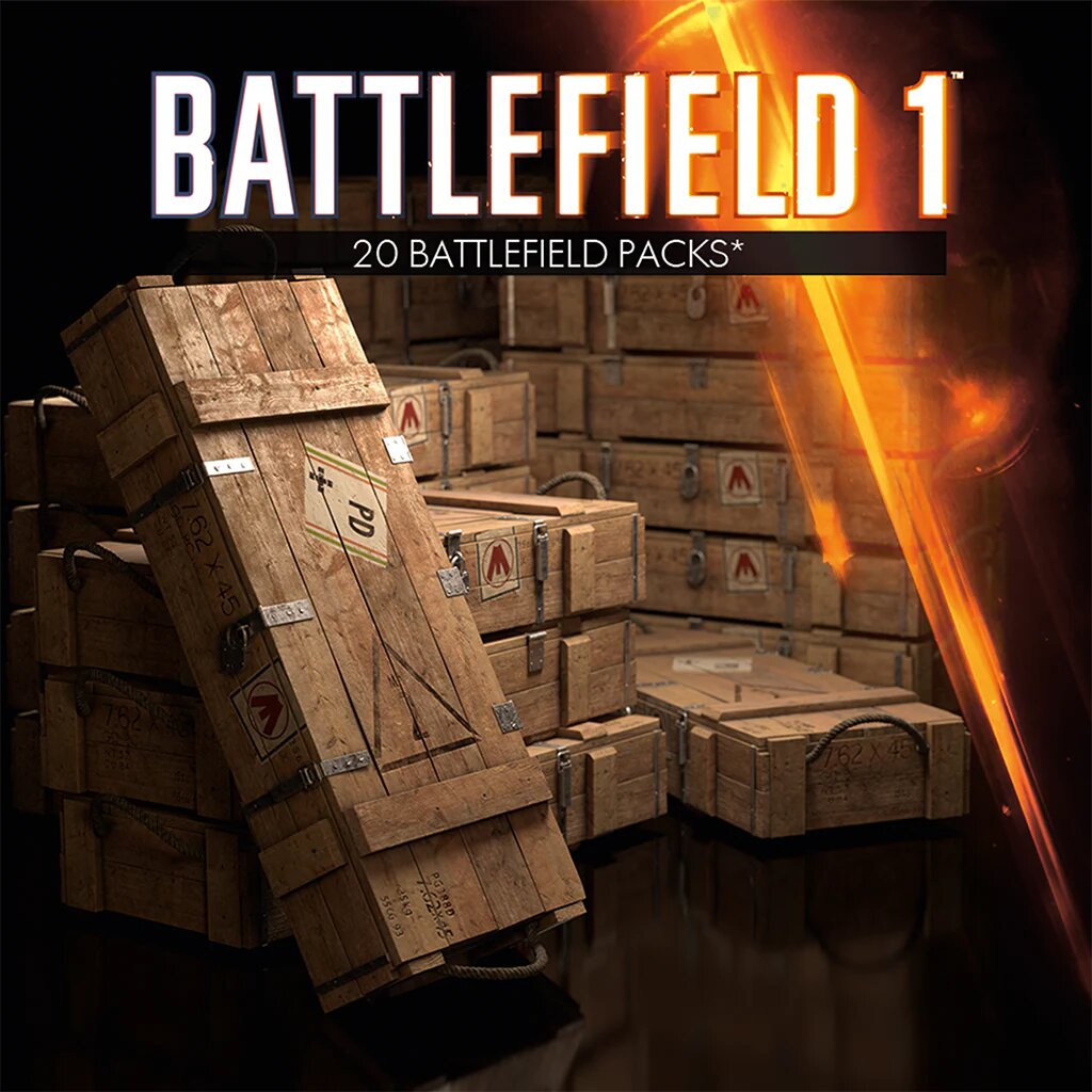 Дополнение Battlefield 1 Battlepacks x 20, цифровое издание PlayStation 4, регион Индия / код пополнения баланса