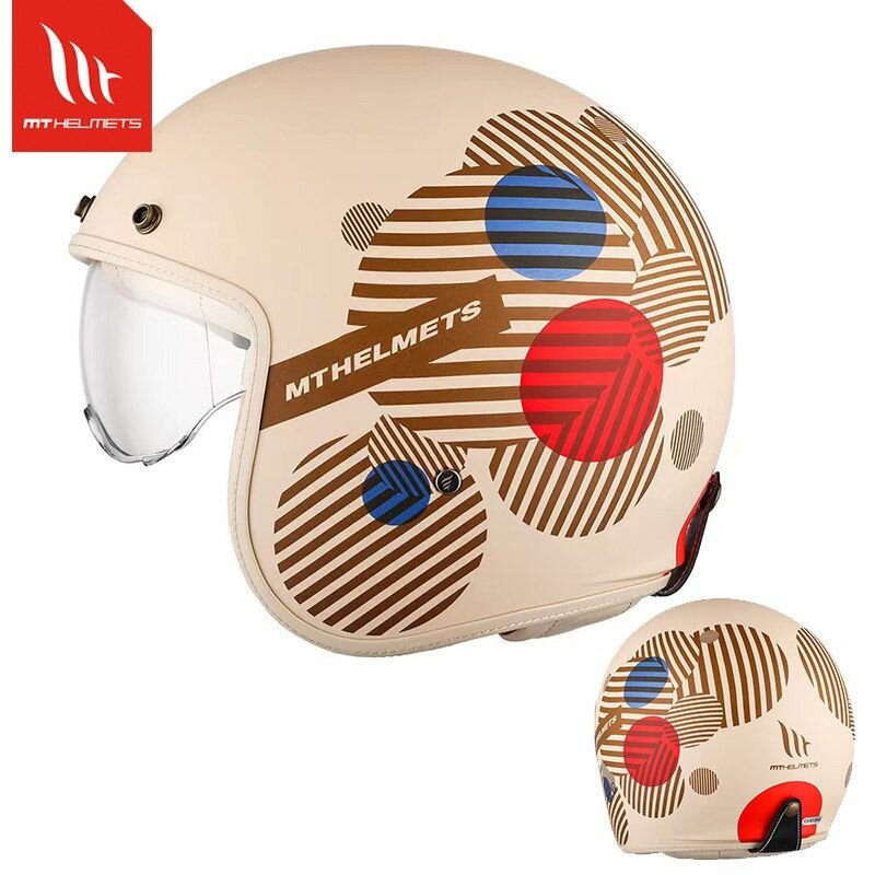 MT HELMETS Мотошлем, цвет: светло-бежевый, размер: XL