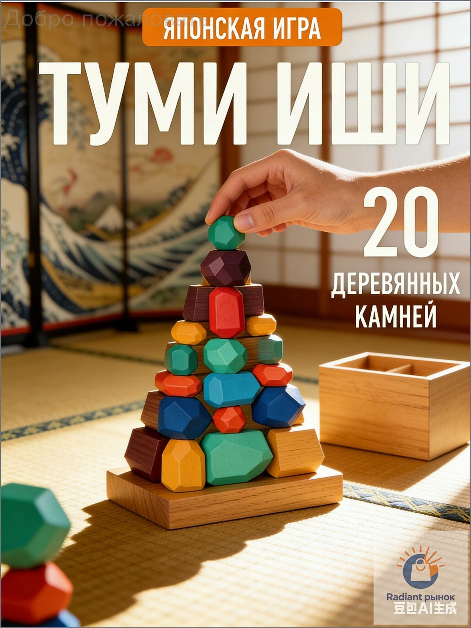 Эксклюзивная головоломка туми ИШИ Гора камней балансир, модель XBCJ0913