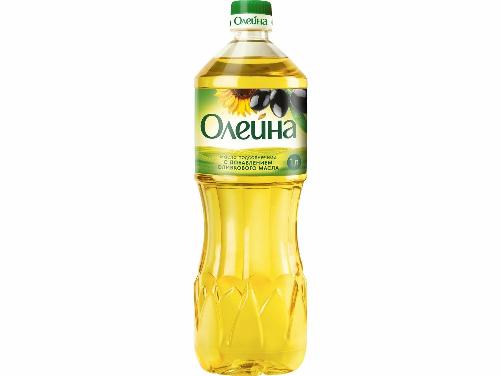 Олейна Масло подсолнечное с добавлением оливкового масла, 1 л