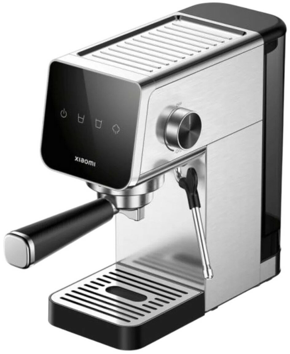 Кофеварка рожковая Xiaomi Semi-automatic Espresso Machine, 20 бар, ёмкость для воды 900 мл, серебристая