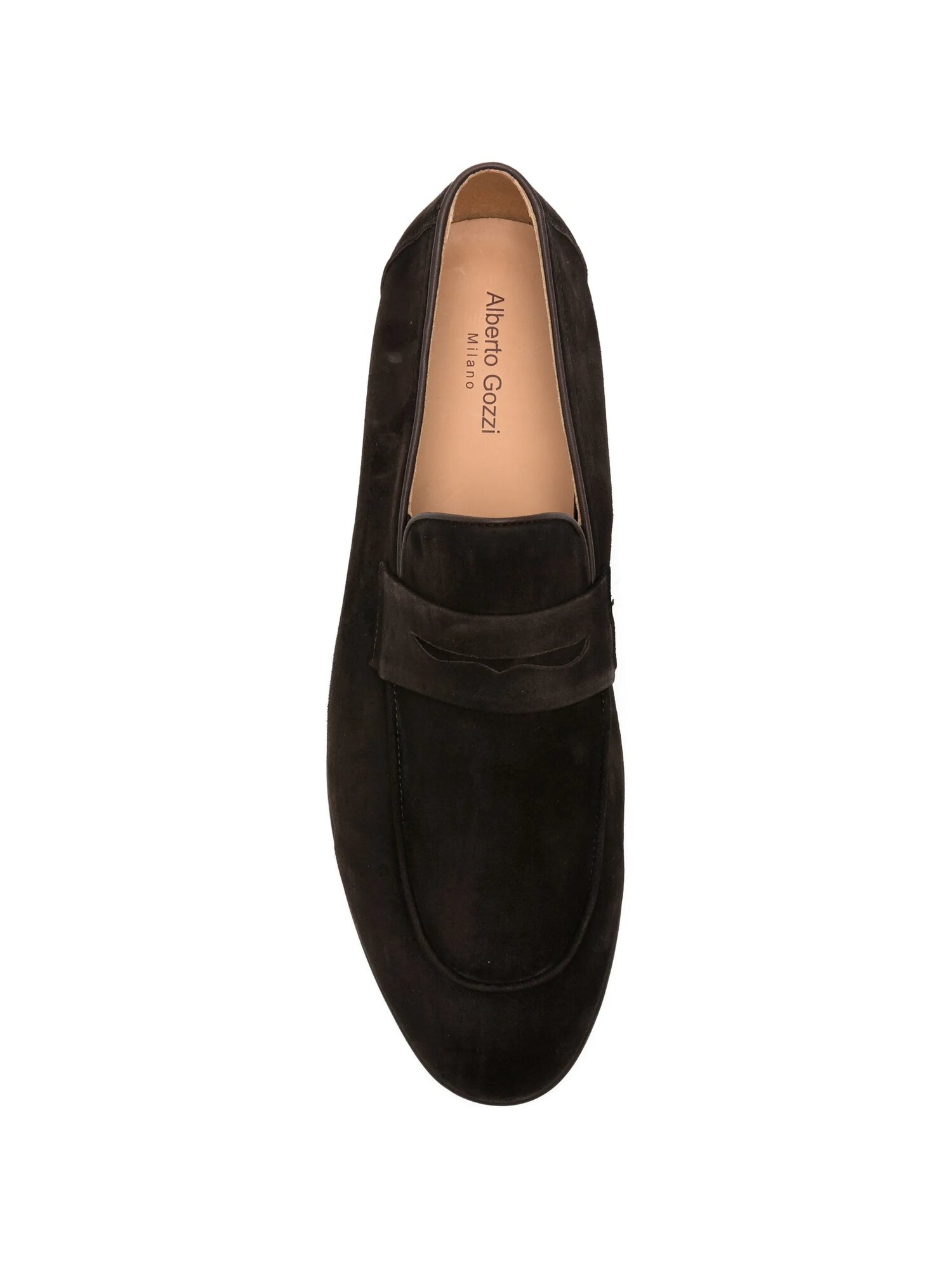 Лоферы Alberto Gozzi Almond-toe loafers, размер 45, brown — фото 1